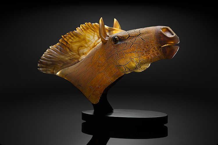 Habatat - David Bennett, Horse Head, Fine Art Glass