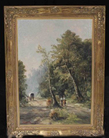 Oil Painting Landscape, Signed Deaca