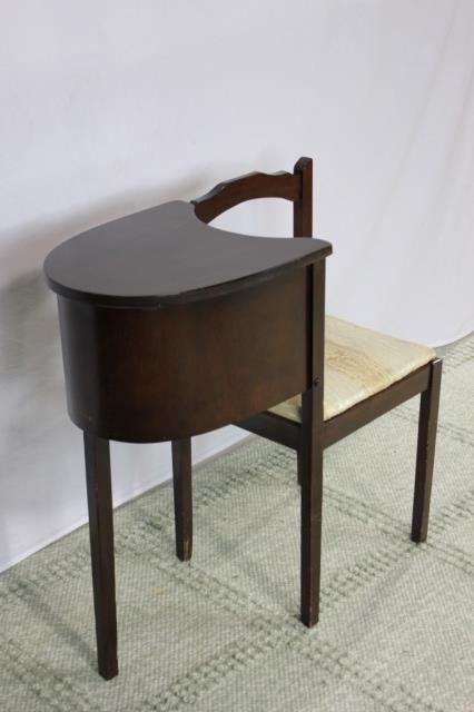 Vintage Telephone Table w/ Built in Seat : Lot 352
