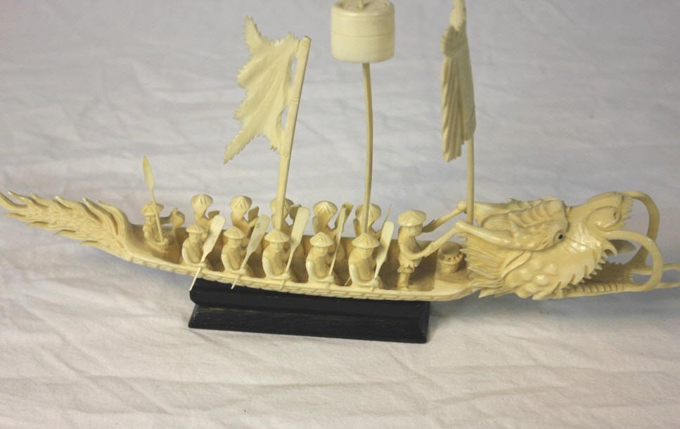 Chinese Carved Ivory Dragon Boat - Jul 13, 2014 | Kenneth Hutter ...