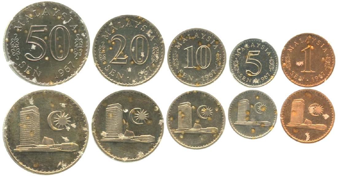 MALAYSIA 1st Series: Malaysia Proof Coin set