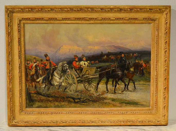 Edouard Detaille Military Painting Signed