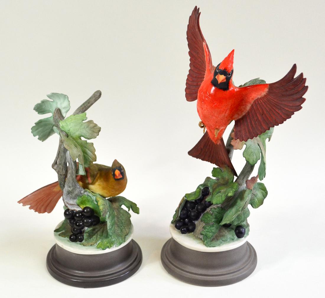 BOEHM PORCELAIN CARDINALS, PAIR - Nov 03, 2019 | J. Garrett Auctioneers ...