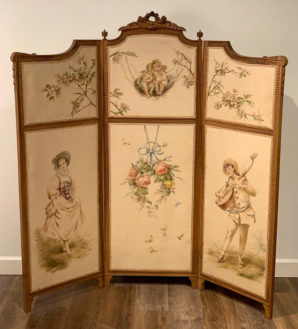 Antique French Dressing Screen. - Nov 03, 2019 | J. Garrett Auctioneers ...