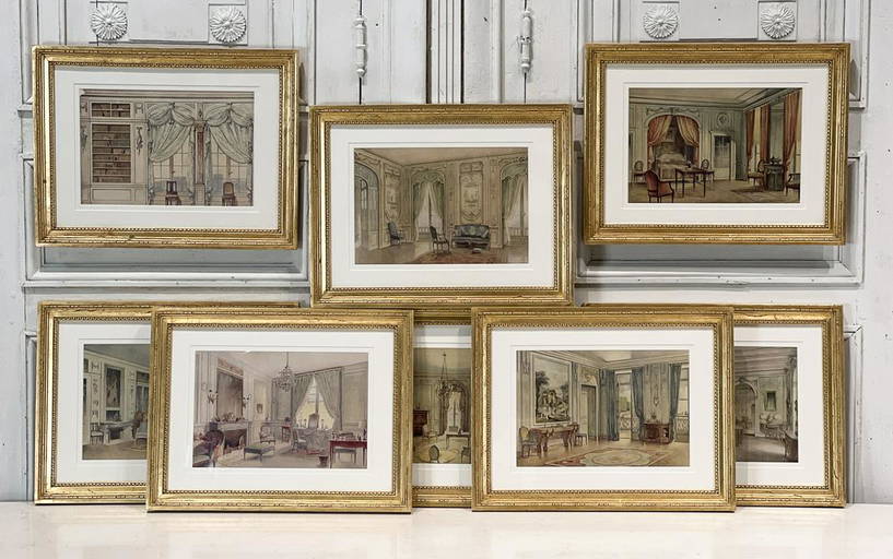 Set Of 8 Trowbridge Giltwood Frames