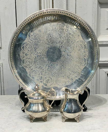 Three Silverplate Holloware Items