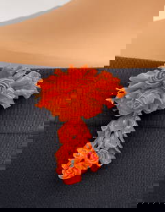 Vintage Carved Coral Pin Auction