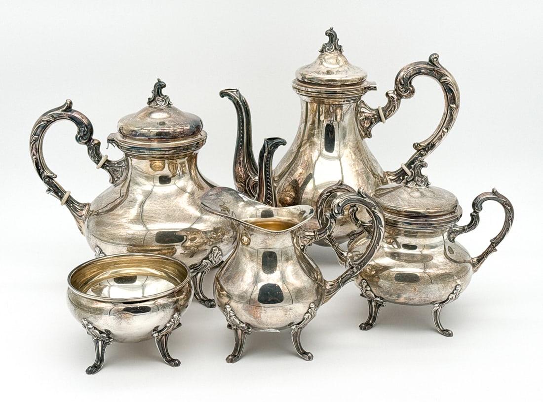 Camusso Sterling Silver Coffee And Tea Set Auction