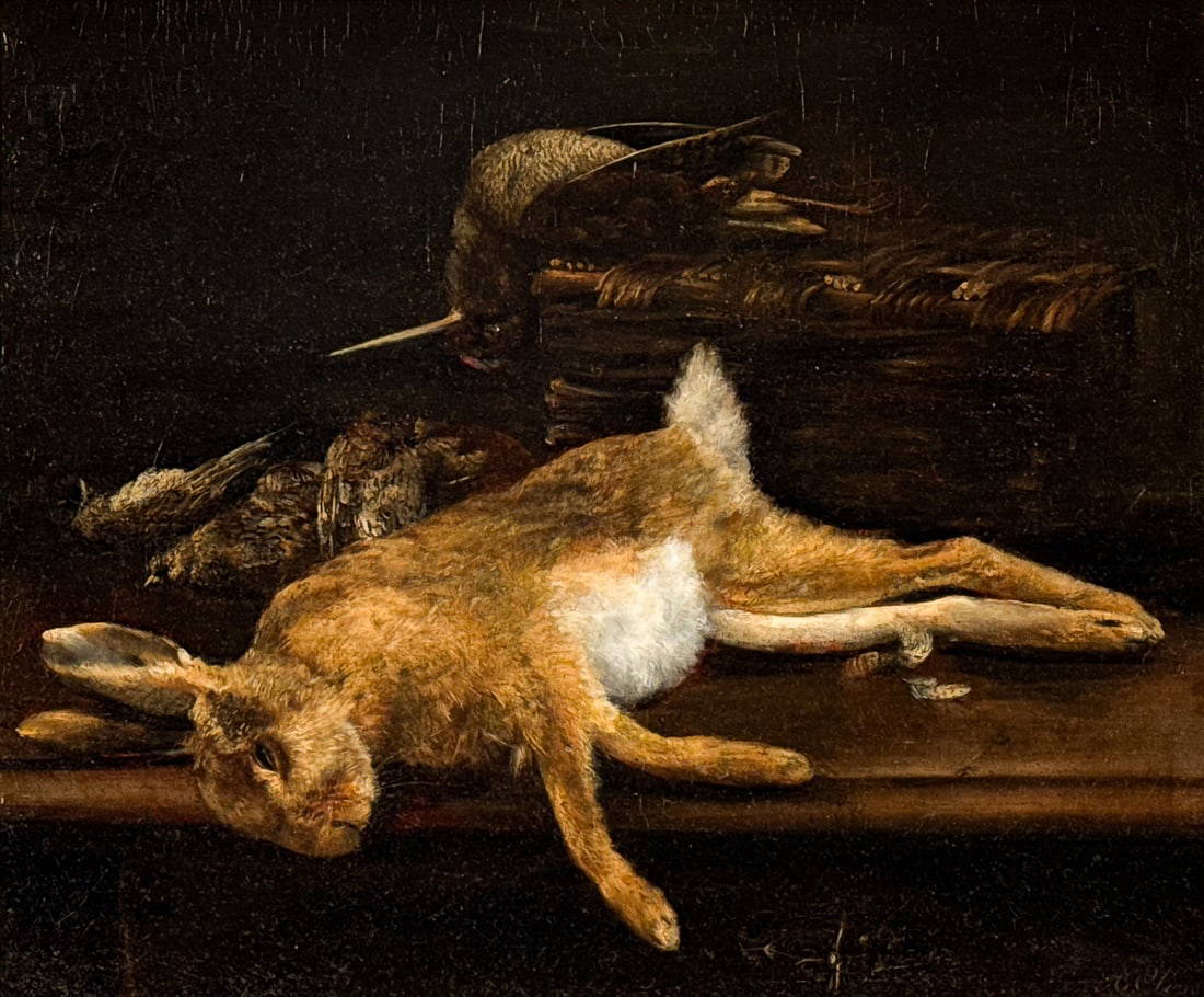 Continental Still Life Hunting Game Oil Painting Auction