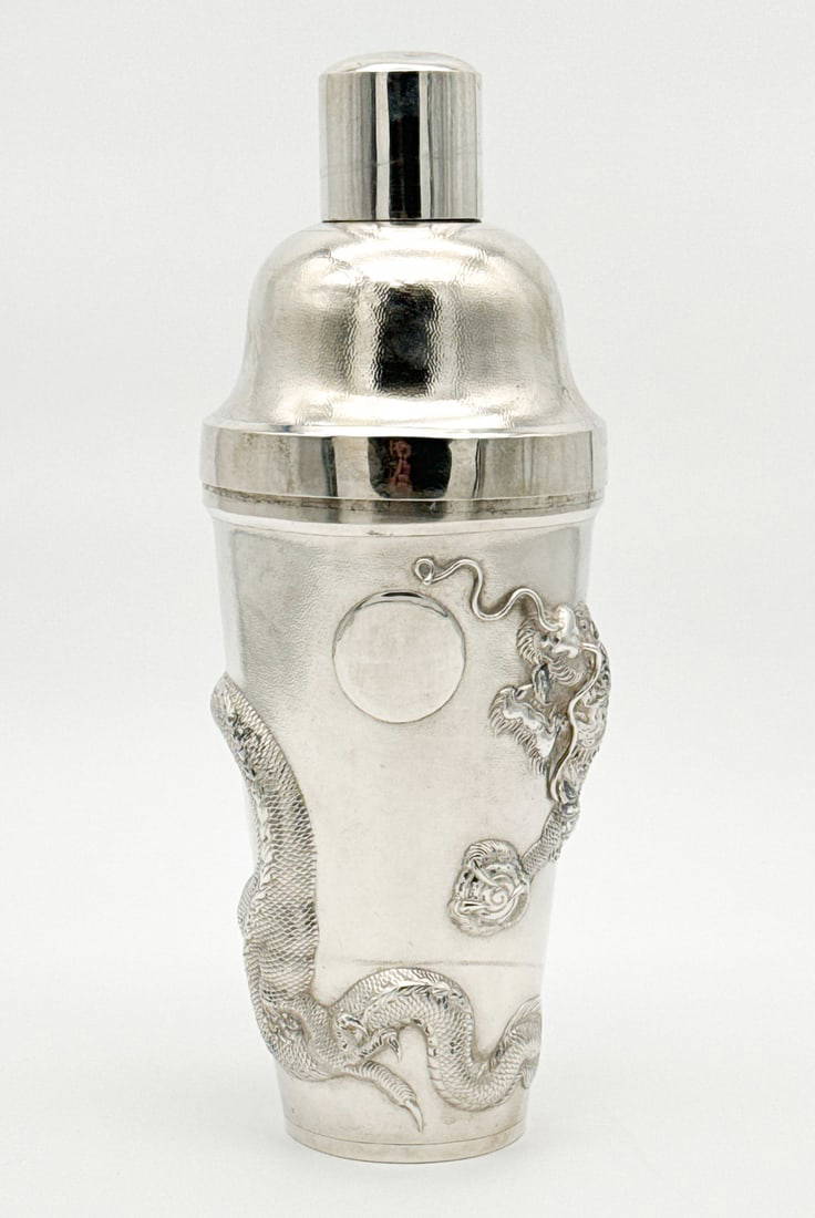 Nanking Store Silver Dragon Cocktail Shaker Auction
