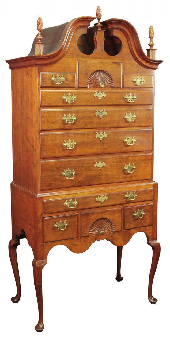 Rare And Important American Cherry Highboy - Apr 07, 2013 | J. Garrett ...