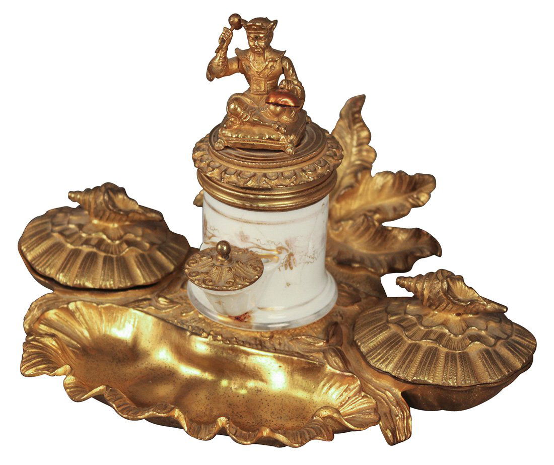 A 19th Century French Bronze Inkwell - Apr 07, 2013 | J. Garrett ...