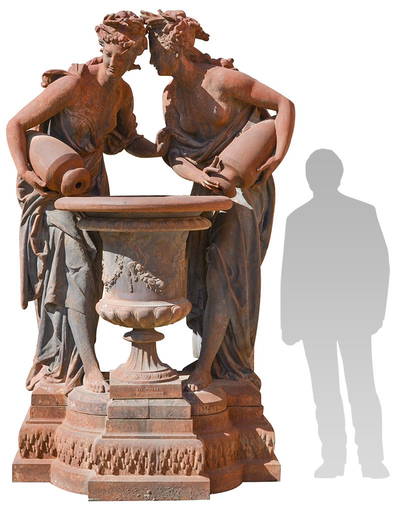 Monumental & Important Parisian Iron Statue