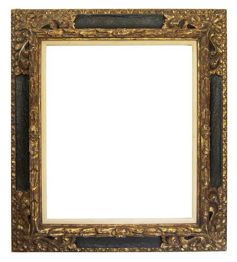 American Hand Carved Gilded And Spanish Style Frame.
