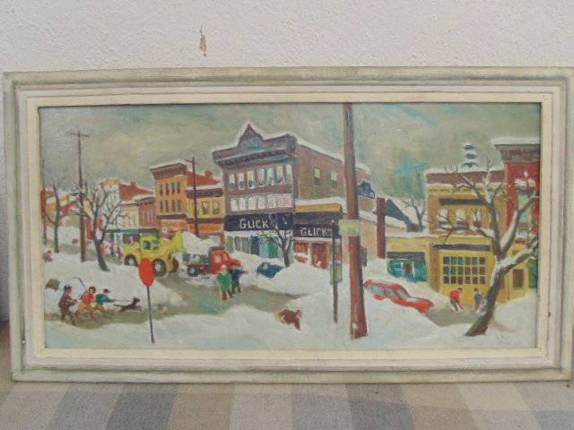 Painting "main Street Cold Spring", Michael Kelly