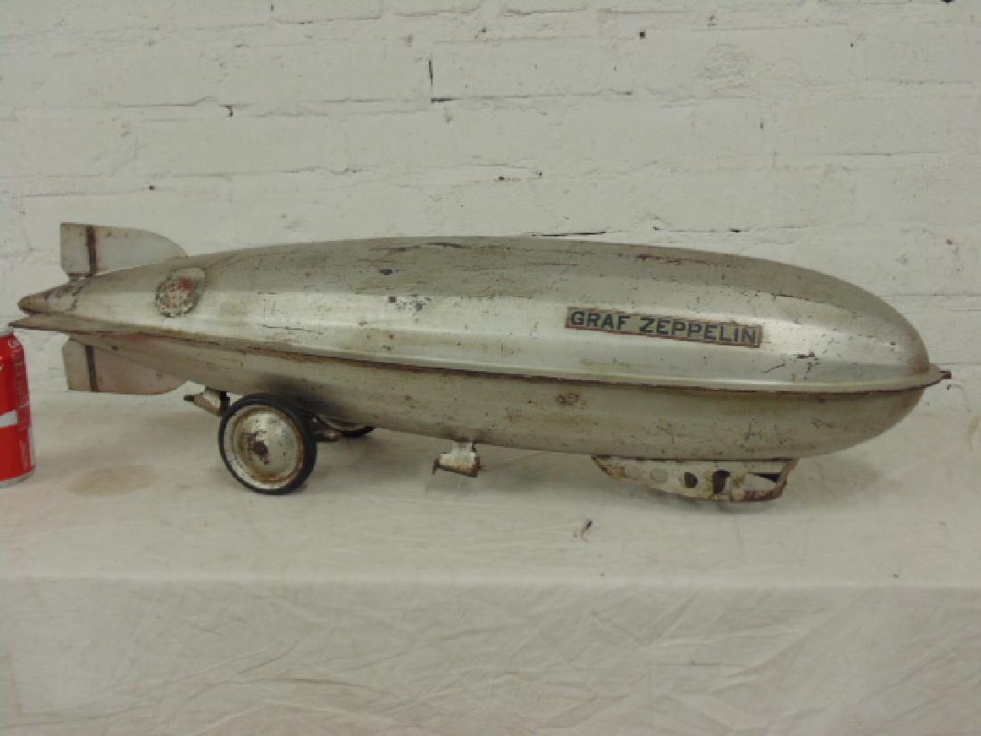 Vintage Steelcraft Graf Zeppelin Airship Pull Toy