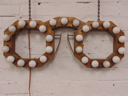 Vintage Optometrist Eyeglass Trade Sign