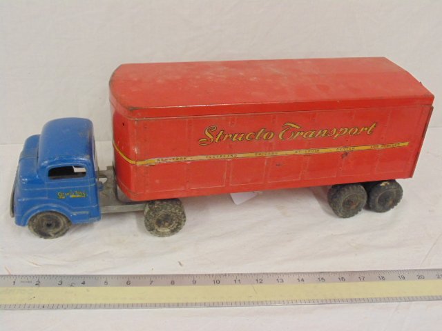 Structo Toy Truck, Tractor Trailer, C 3044