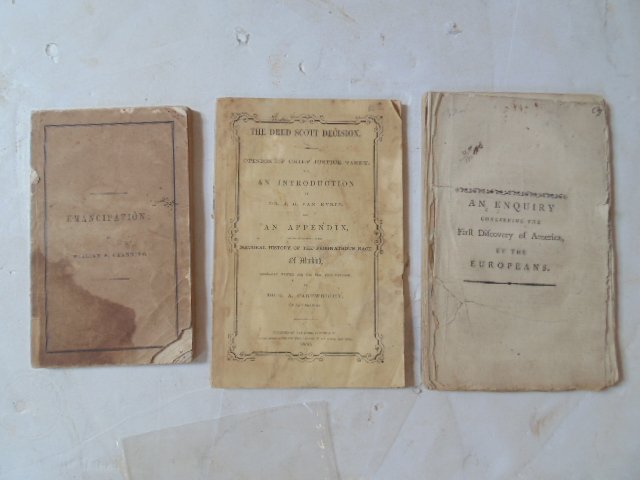 3 Early Pamphlets, "emancipation", Discovery America