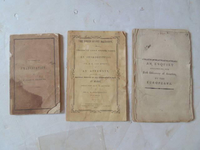 3 Early Pamphlets, "emancipation", Discovery America