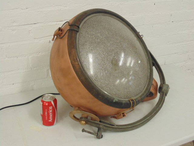 Ge Novalux Projector Spotlight, Copper Casing