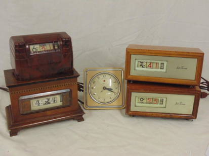 Vtg Telechron Electric Clock W/ Wood Case Model 4h99 Runs