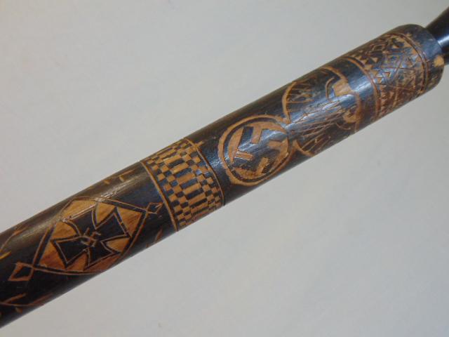 German WW2 cane, Siwerskaja, Leningrad, carved cane - Oct 07, 2019 ...