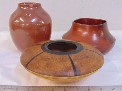 Navajo Pottery Vase; Signed S. Smith
