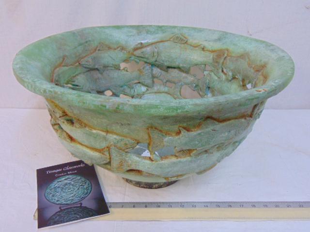 Charlie Miner Cast Glass Bowl, Tesuque Glass Works With