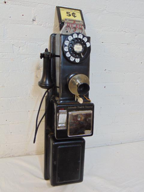 Coin Operated Wall Phone, "automatic Electric Company",