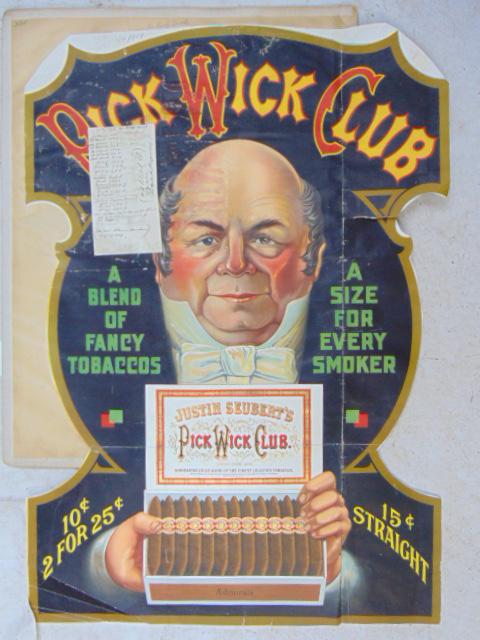 Various Paper "pickwick" Advertising Labels, Tobacco
