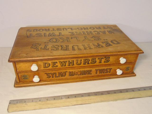 Spool Cabinet, Dewhurst's "sylko" Machine Twist, 2
