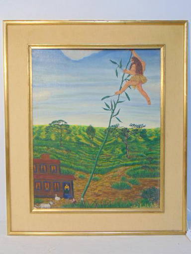 Painting, "Jack & the Beanstalk", Victor Gatto, oil on (#0263) on Feb ...