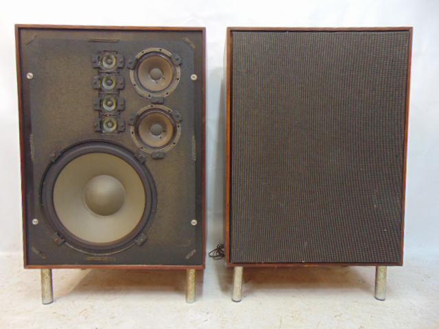 Pair of vintage Bang Olufsen Beovox 5000 speakers, rosewood cabinets ...