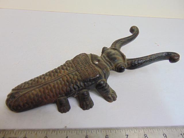 Cast Iron Beetle Boot Jack, Ok Ornamental Iron, Brookhaven, Miss, D.b ...