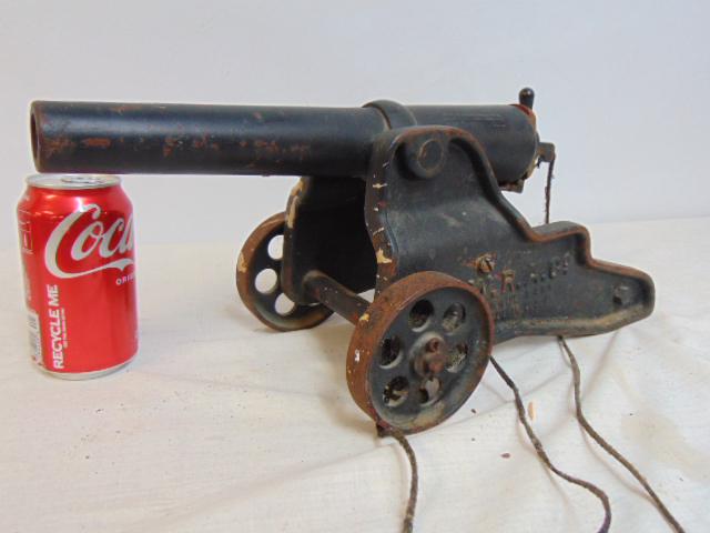 Winchester 10 Gauge Signal Cannon, In Black Paint, On Wheeled Base, By ...