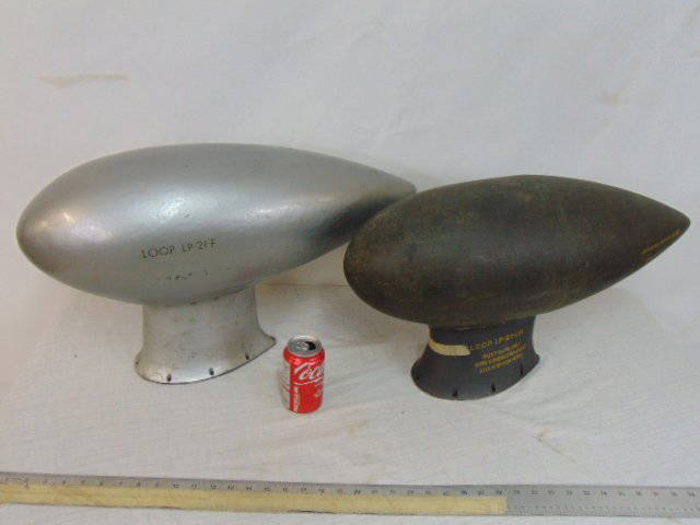2 radio compass Loop antennas, includes Loop LP-21-F, B-17 Flying ...