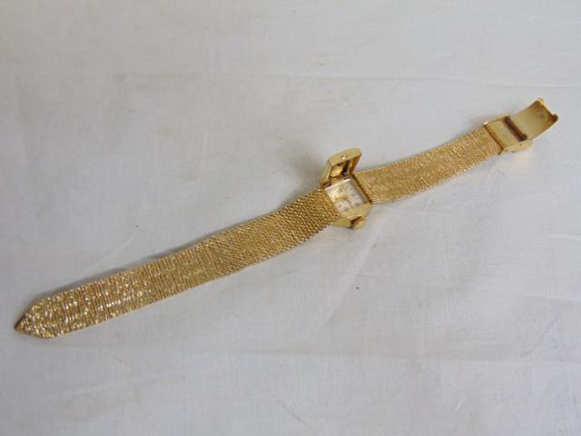 Jewelry. 18kt Vintage Omega Ladies Wristwatch; Hallmark 18k 750 Pat ...