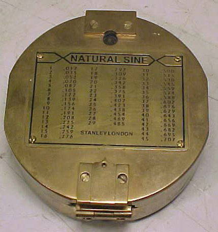 Solid Brass Stanley "natural Sine" Level Compass