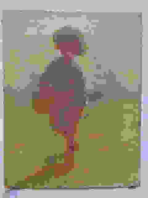 Painting, Boy With Stick & Basket, Adam Emory Albright, Oil On Canvas ...