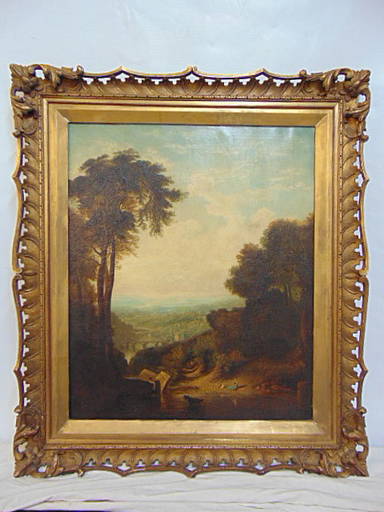 Painting, "crossing The Brook", After Turner, Has Small Monogram In ...