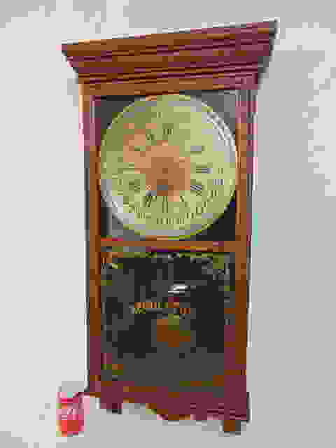 Large Regulator, Wall Clock By The Sessions Clock Co, Carved ...