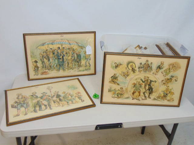 Large Lot "judge" Political Caricature Prints,