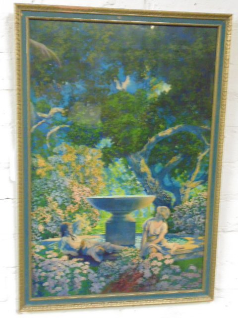 Maxfield Parrish print, "Reveries"