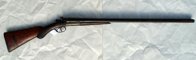 T. Barker Double Barrel Antique Shotgun