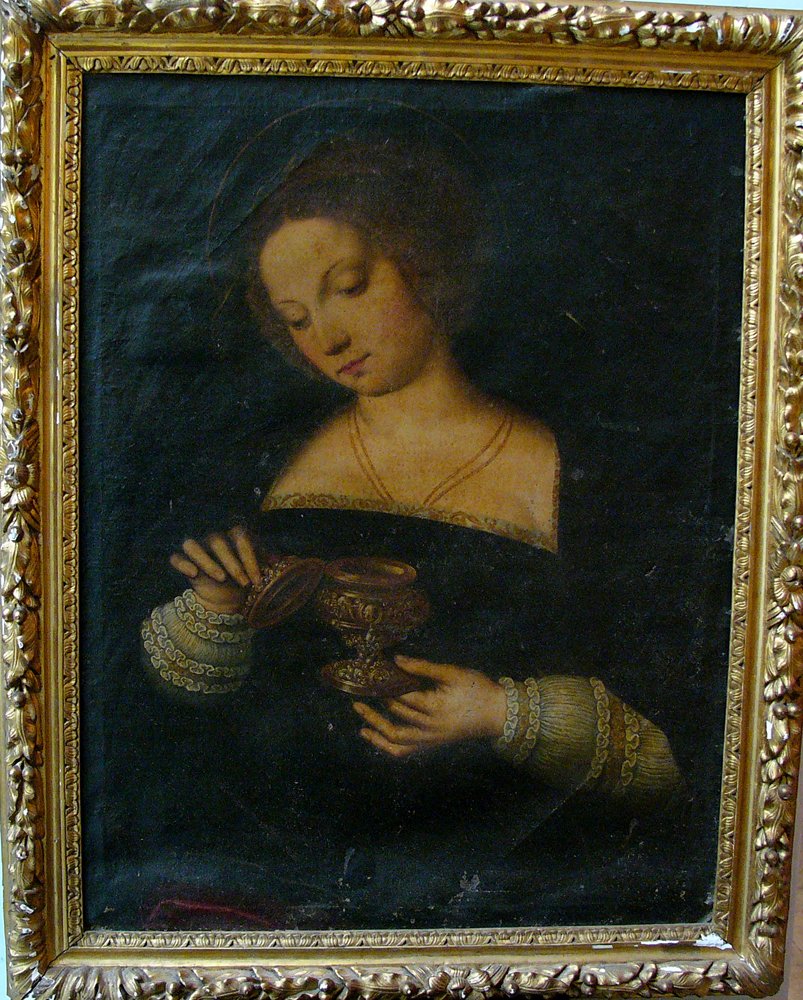 Michiel Coxie (1499-1592)-follower, Female Saint