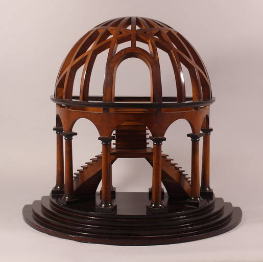 Architectural Model Of A Round Half Rotunda With
