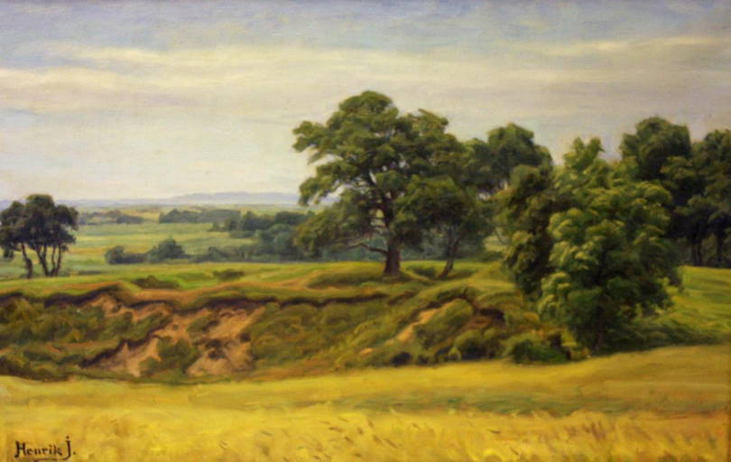 J. Henrick ( Early 20th Century), Extensive Landscape,