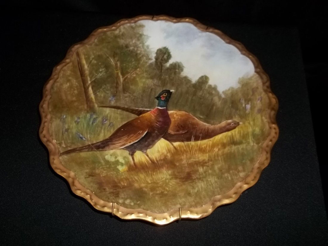 101: Limoges Pheasant Plate
