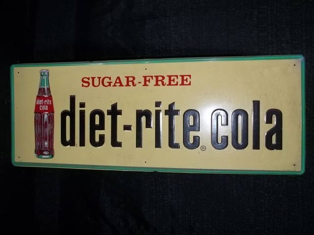 Vintage Diet Rite Cola Sign